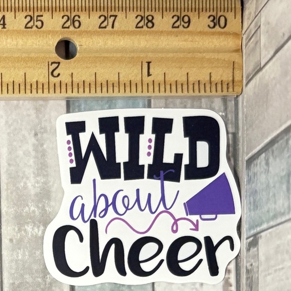 Design | 110 Cheerleader Cheerleading Reusable Waterproof Vinyl Sticker ...